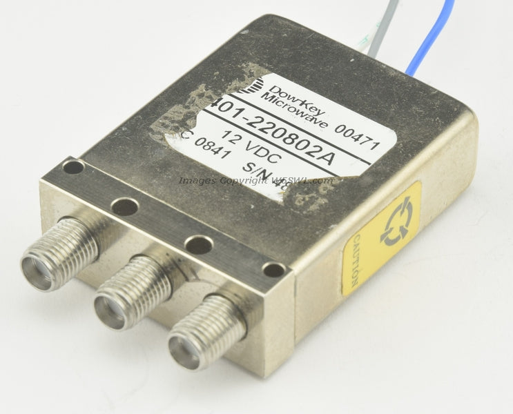 Dowkey Microwave RF Coaxial Relay 401-220802A DC-18GHz SMA Failsafe 12 | Dave's Hobby Shop by W5SWL