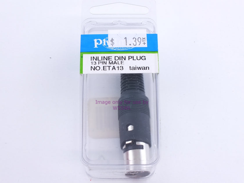 Philmore ETA13 Inline DIN Plug 13 Pin Male (bin110) | Dave's Hobby Shop by W5SWL