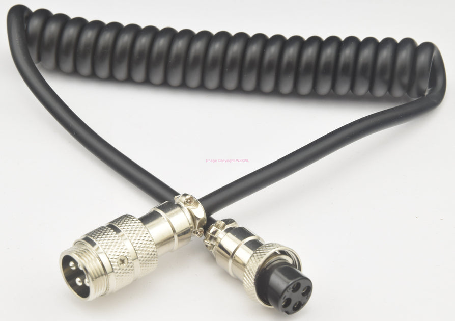 Heavy Duty 4 Pin 4ft Mic Microphone Extension Cable with Plug and Jack ...