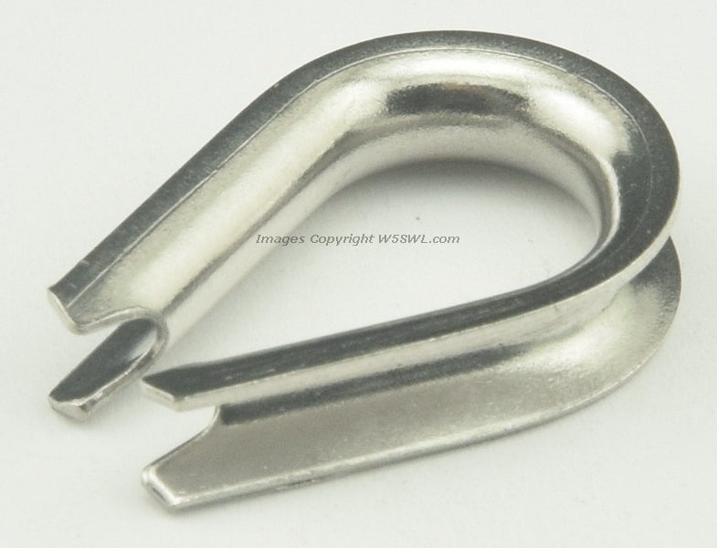 1/8" (M3) Guy Wire Rope Rigging Thimble Stainless Steel 3-Pack | Dave's ...