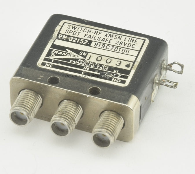Transco 82152-919C70199 RF Coaxial Switch 28VDC Failsafe SMA SPDT ...
