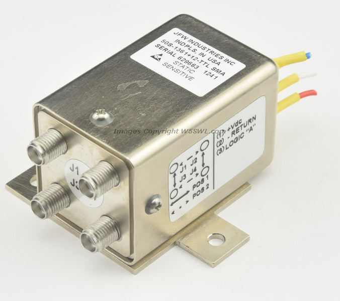 JFW 50S-1361+12-TTL RF Coaxial Switch Failsafe Transfer 12VDC DC-18 GH ...