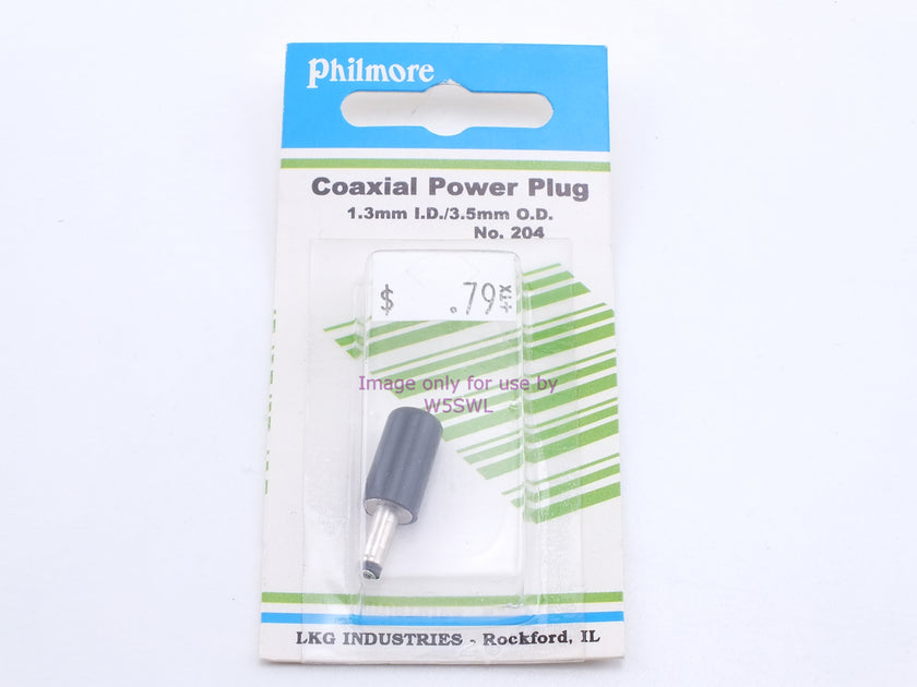 Philmore 204 Coaxial Power Plug 1.3mm I.D./3.5mm O.D. (bin30) | Dave's ...