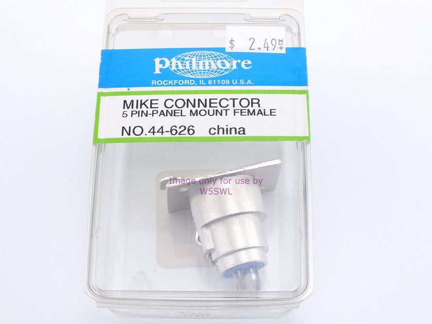Philmore 44-626 Mike Connector 5 Pin Panel Mount Female (bin2) | Dave's ...