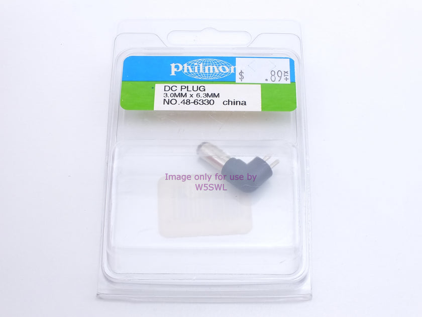 Philmore 48-6330 DC Plug 3.0mm x 6.3mm (bin3) | Dave's Hobby Shop by W5SWL