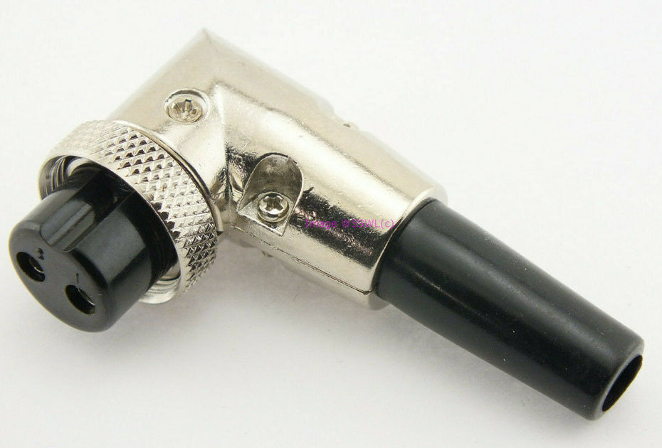 Microphone Mic Plug 2 Pin Female Right Angle with Rubber Boot | Dave's ...