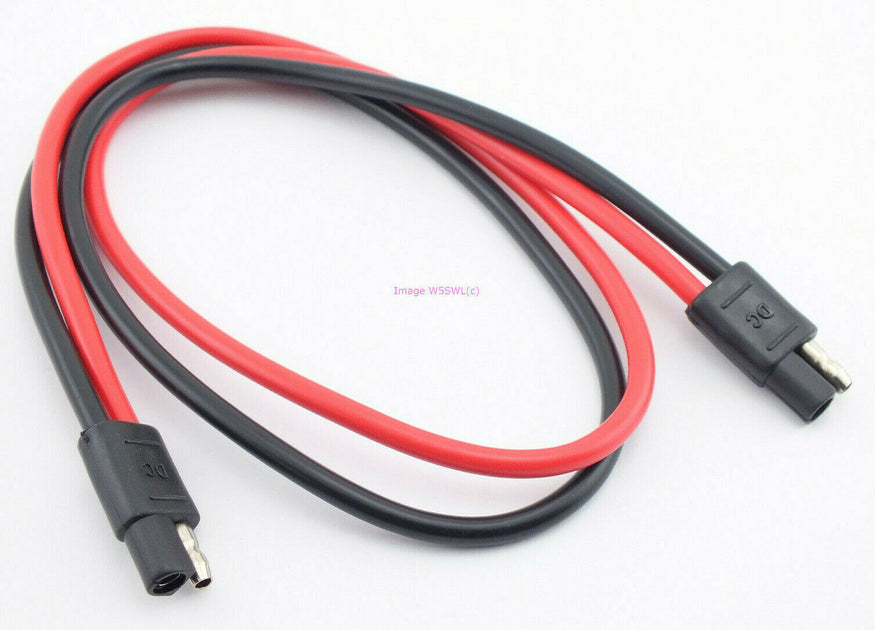 10 AWG 2ft Power Lead 2-Pin Quick Connector Hi-Power Radio CB Ham Solar ...