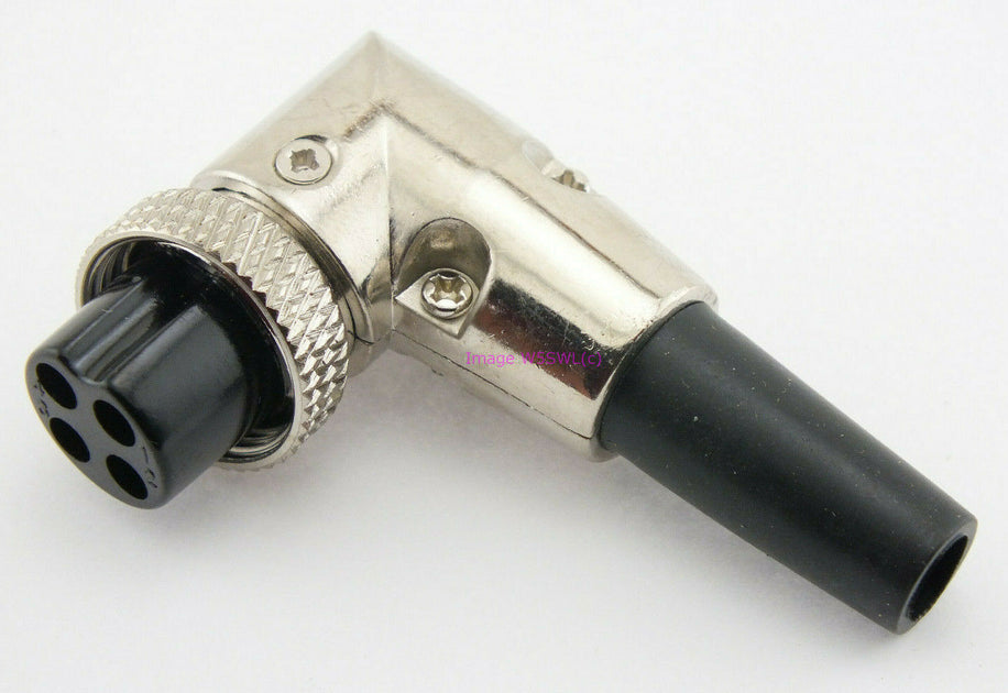 Microphone Mic Plug 4 Pin Female Right Angle with Rubber Boot | Dave's ...