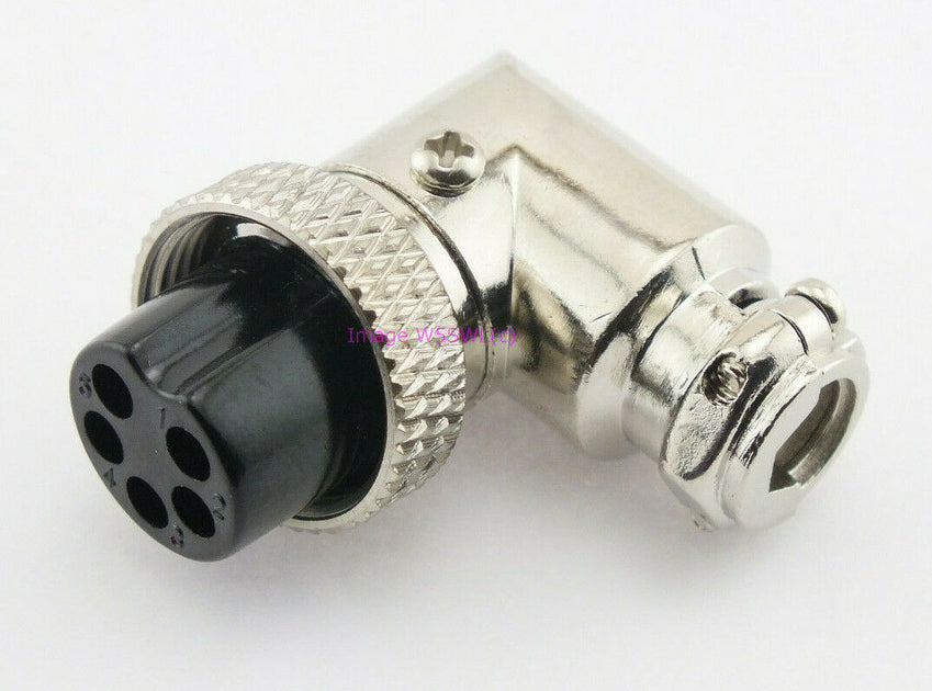 Microphone Mic Plug 5 Pin Female Right Angle | Dave's Hobby Shop by W5SWL