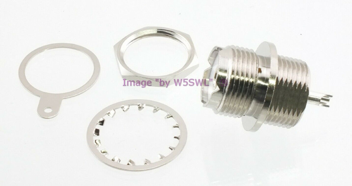 W5SWL Brand UHF Female Coax Connector Chassis Mount Round Hole | Dave's ...