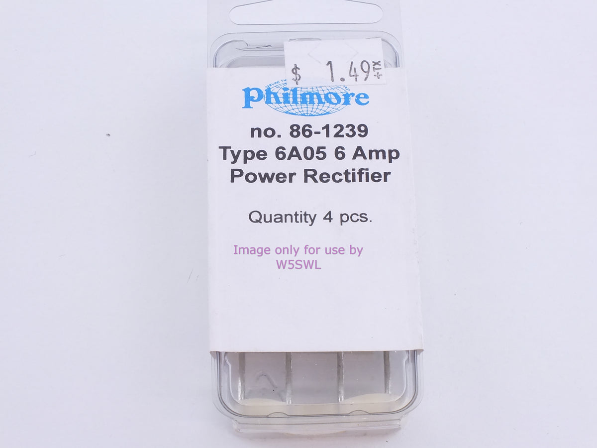 Philmore 86-1239 Type 6A05 6 Amp Power Rectifier (bin82) | Dave's Hobby ...