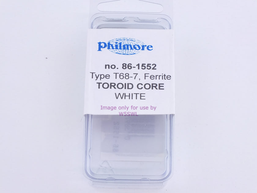 Philmore 86-1552 Type T68-7, Ferrite Toroid Core White (bin83) | Dave's ...