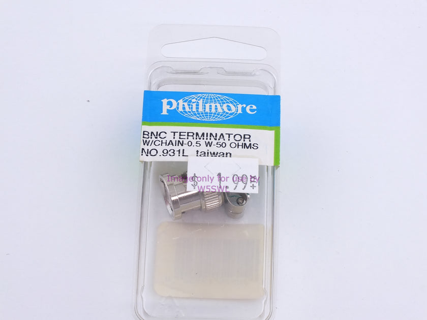 Philmore 931L BNC Terminator with Chain .5Watts 50 Ohms (Bin85) | Dave ...