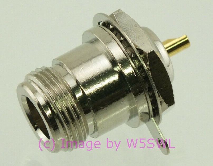W5SWL N Female Coax Connector Chassis Bulkhead | Dave's Hobby Shop by W5SWL