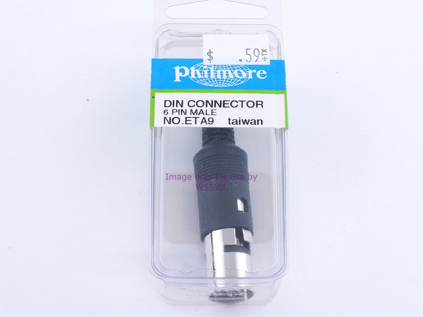 Philmore ETA9 DIN Connector 6 Pin Male (bin110) | Dave's Hobby Shop by ...