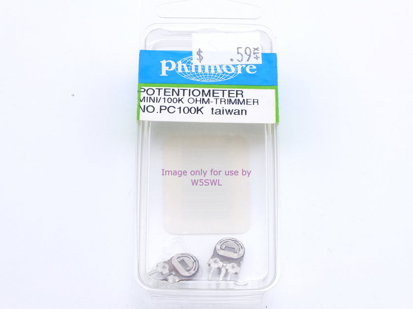 Philmore PC100K Potentiometer Mini/100K Ohm-Trimmer (bin72) | Dave's ...